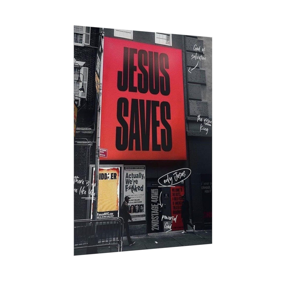Jesus Saves Poster, Christian Wall Art, Religious Gift - Etsy
