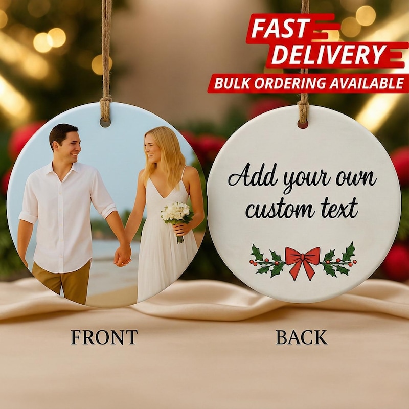 Own Picture on Ornament - Etsy