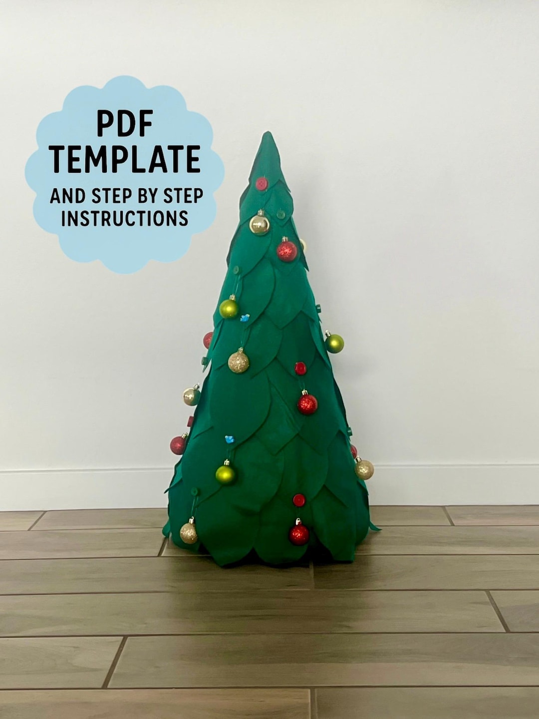 Felt Christmas Tree Sewing Pattern | DIY Holiday Craft (PDF) - Etsy