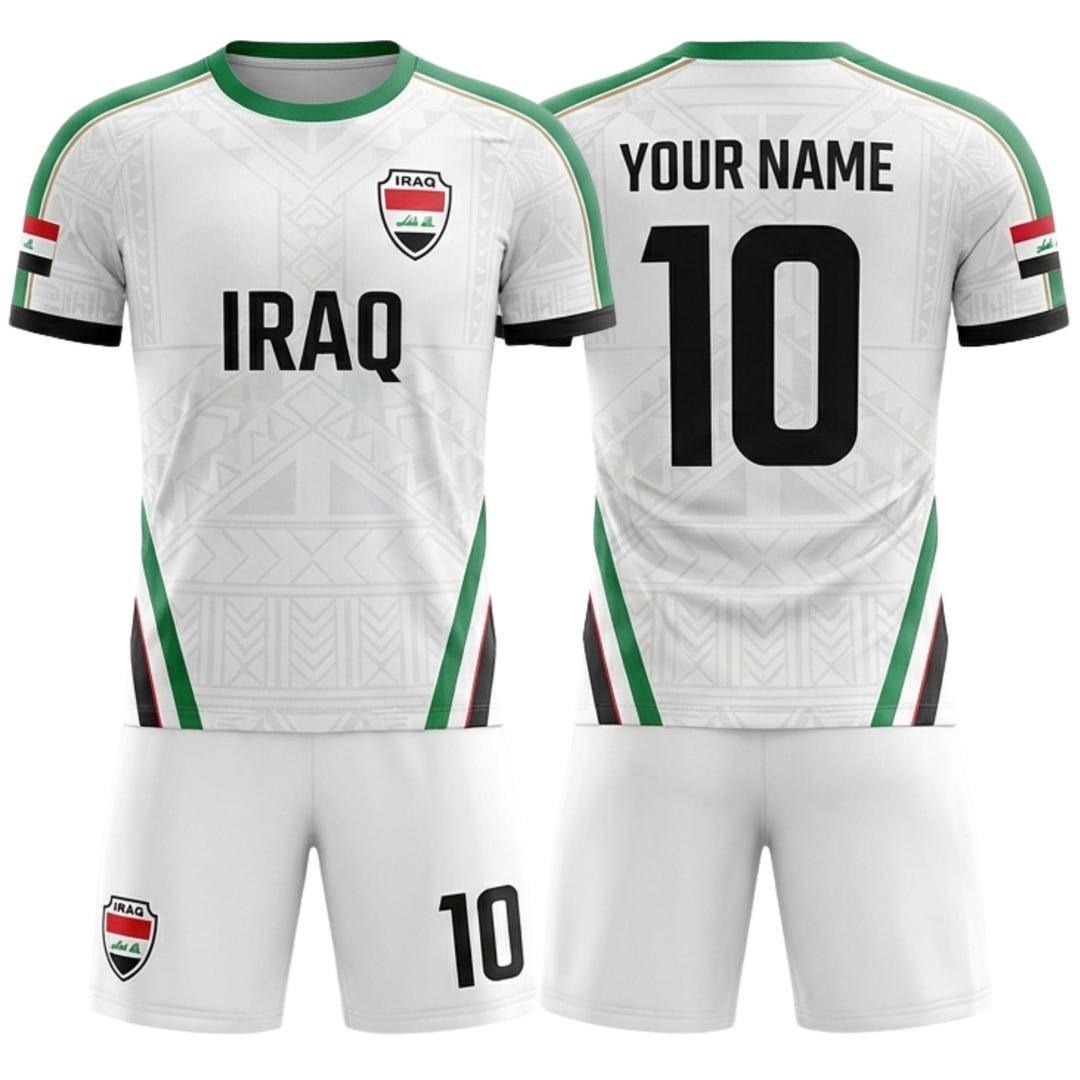 Iraq Jersey Set Custom Football Kit for Men Women Kids Fans Gift - Etsy