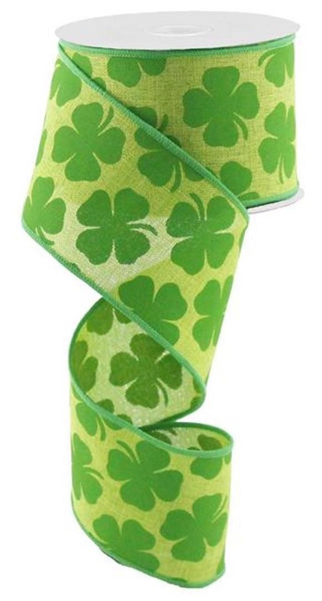 Shamrock Ribbon, St. Patrick's Day Ribbon, Clover Ribbon, Green Ribbon ...