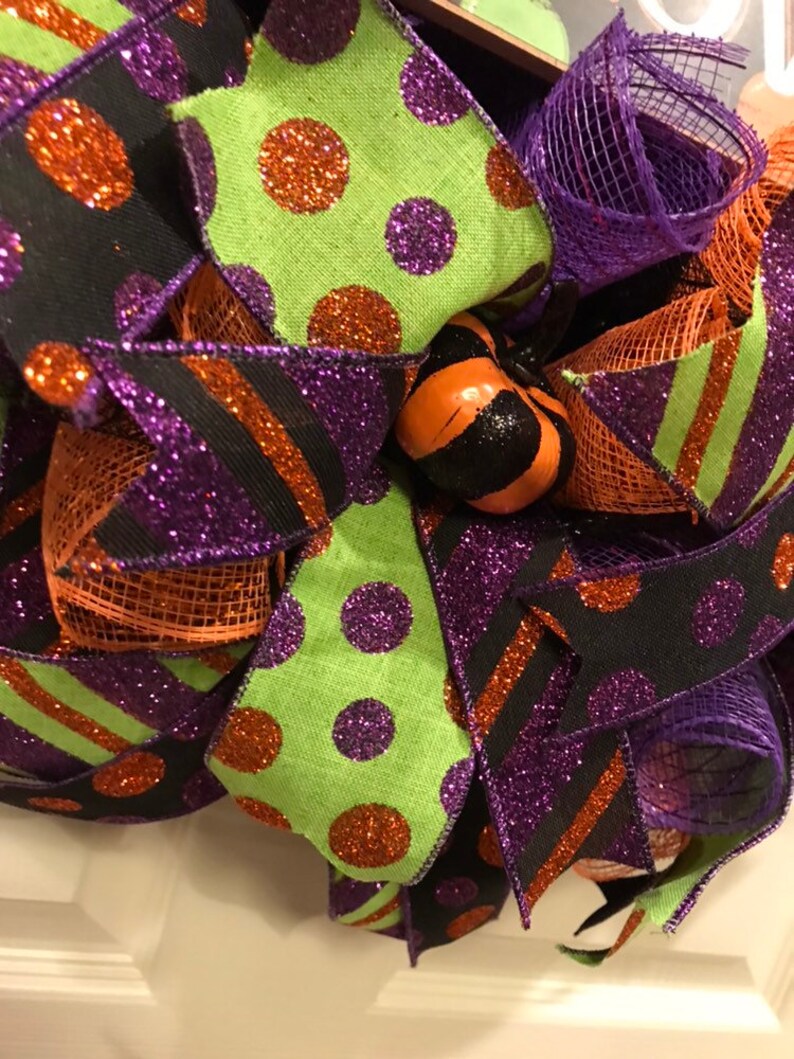 Happy Halloween Wreath Halloween wreath for front door. door | Etsy