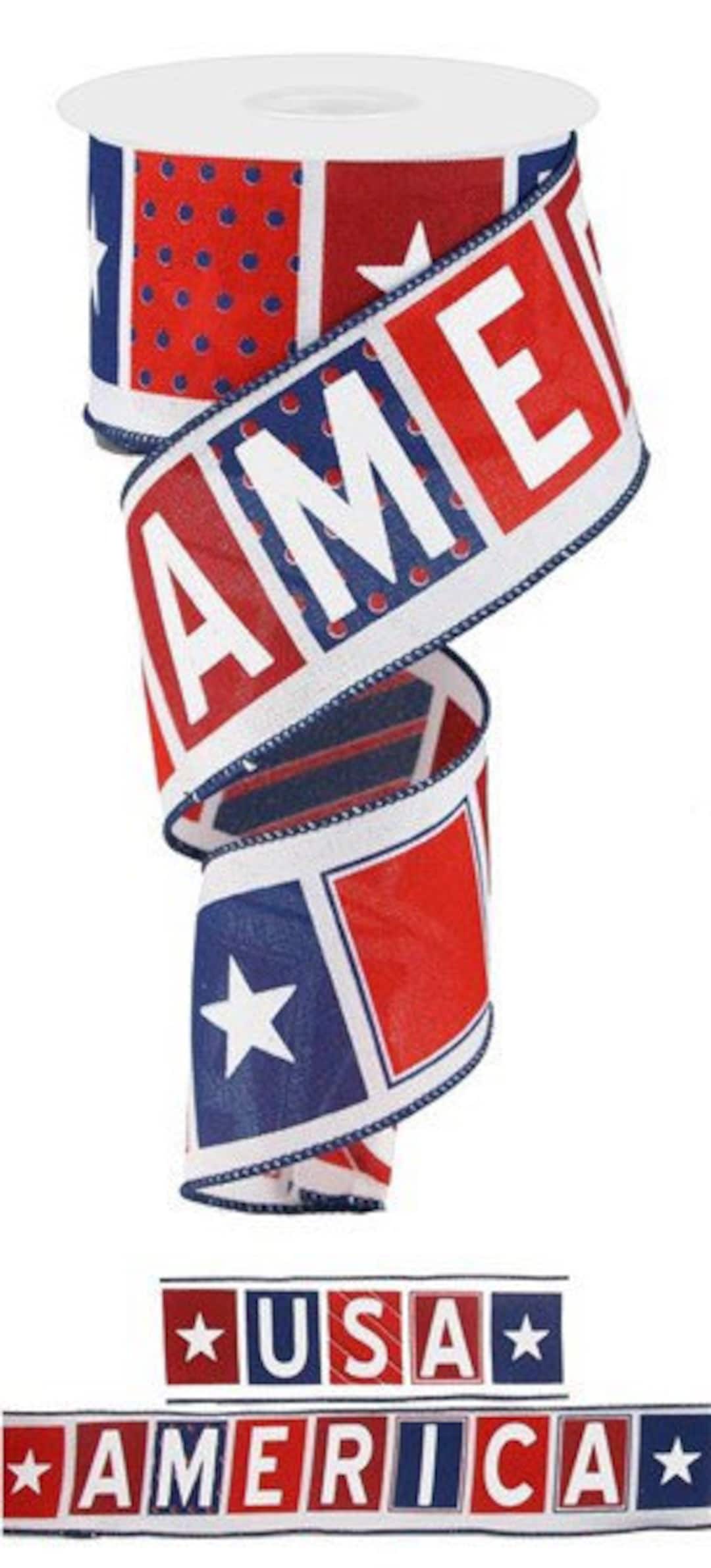 Patriotic Ribbon, USA Ribbon, America Ribbon, Red White Blue Ribbon ...