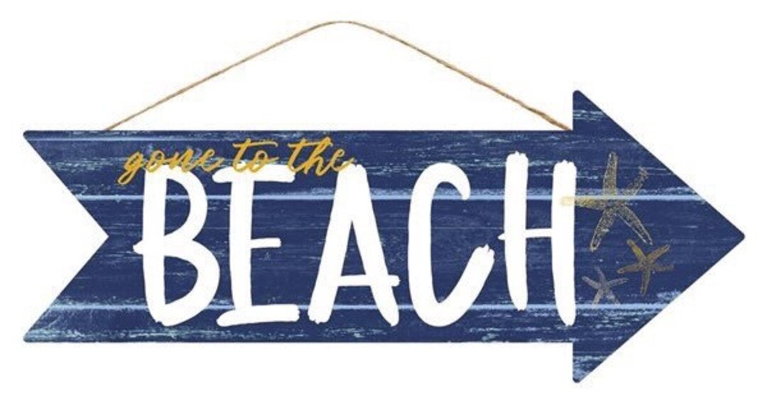 Welcome Sign, Beach Sign, Nautical Sign, Ocean Sign, Blue Sign, Lake ...