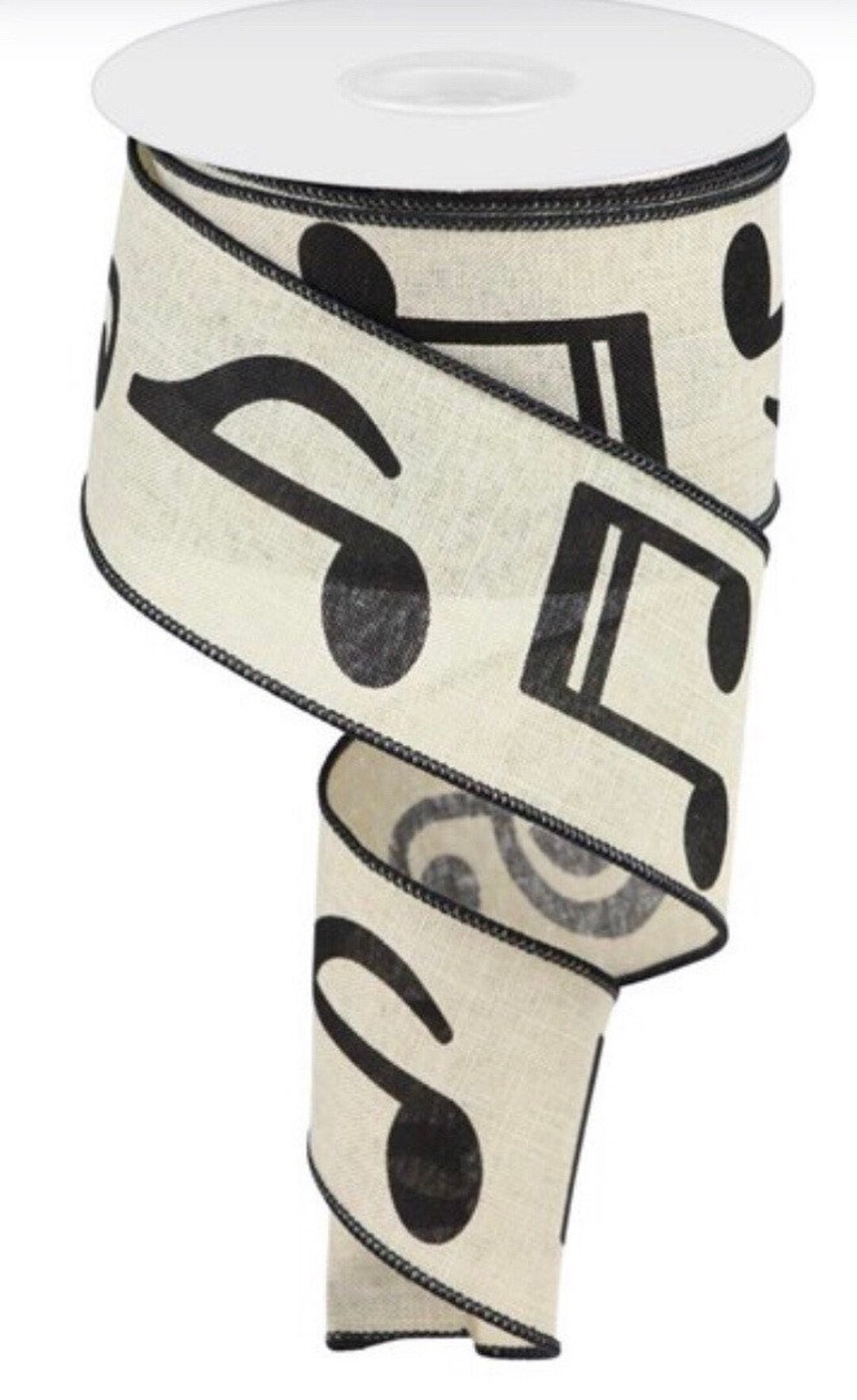 Music Ribbon, Music Note Ribbon, Black Ribbon, Tan Ribbon, Burlap ...