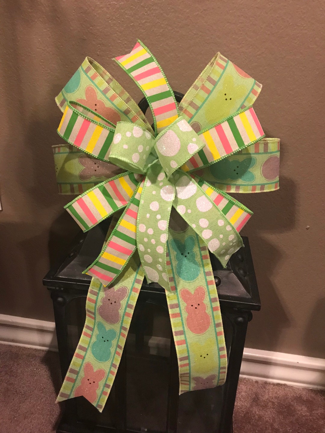 Easter Bow, Easter Egg Bow, Easter Bunny Wreath Bow, Easter Lantern Bow ...