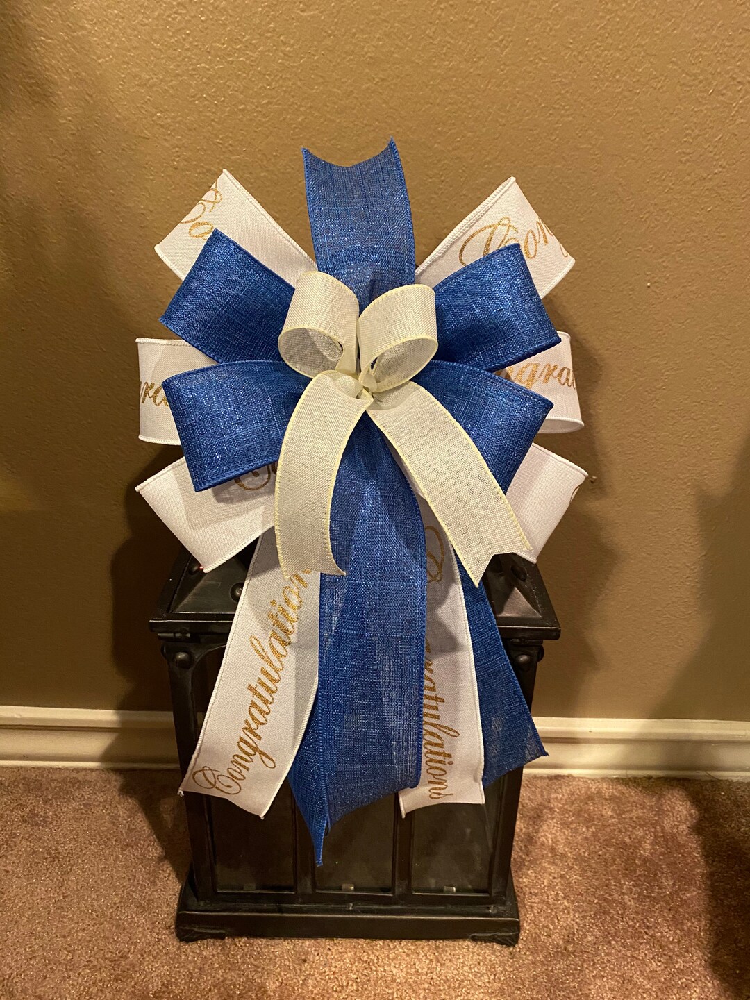 Congratulations Bow, Graduation Bow, Wedding Bow, Wreath Bow, Lantern ...