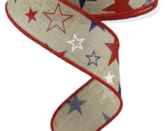 Patriotic Ribbon, American Flag Ribbon, Star and Stripes Ribbon, USA ...