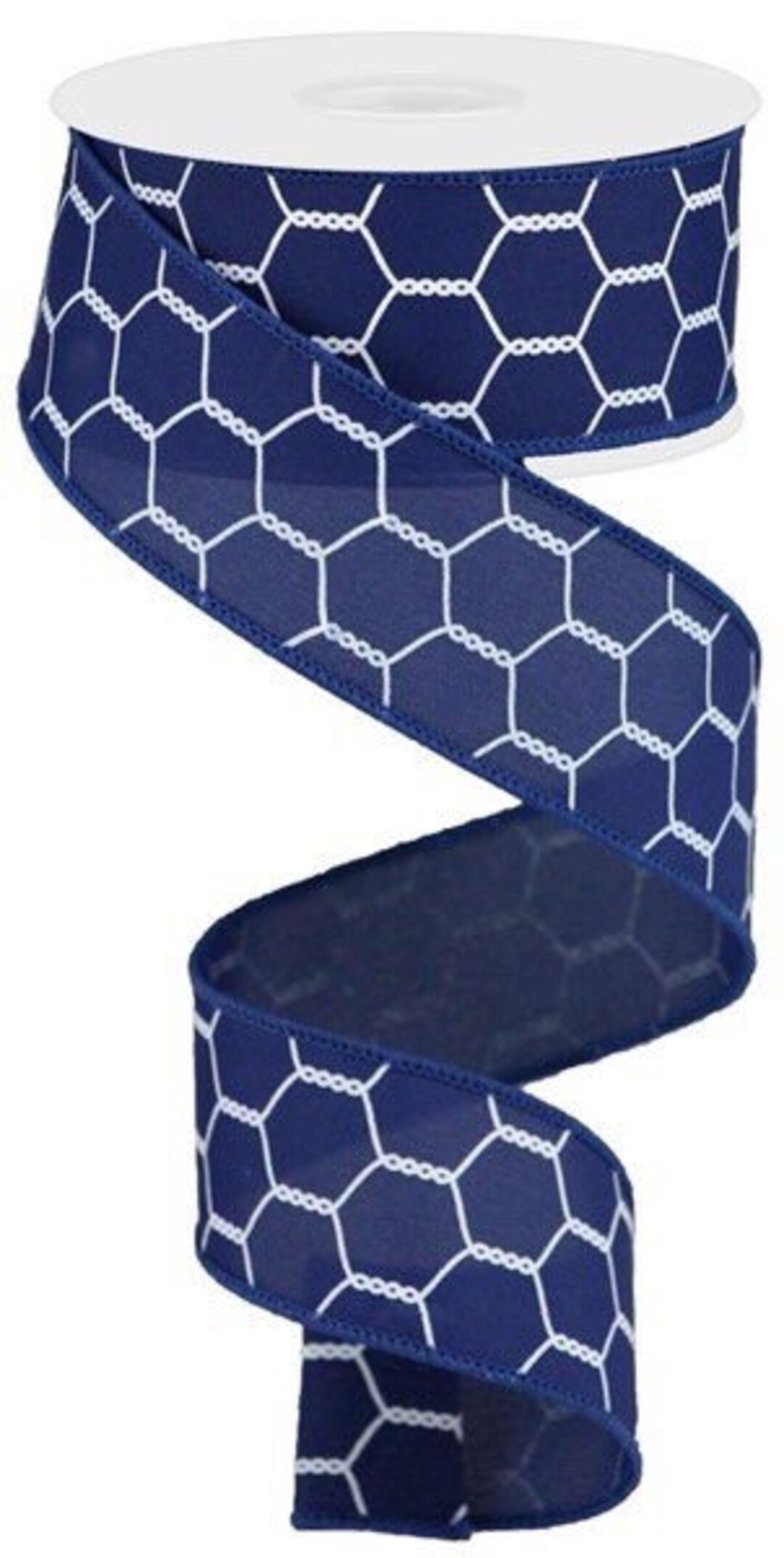 Chicken Wire Ribbon, Blue Chicken Wire Ribbon, Farmhouse Ribbon, Blue ...