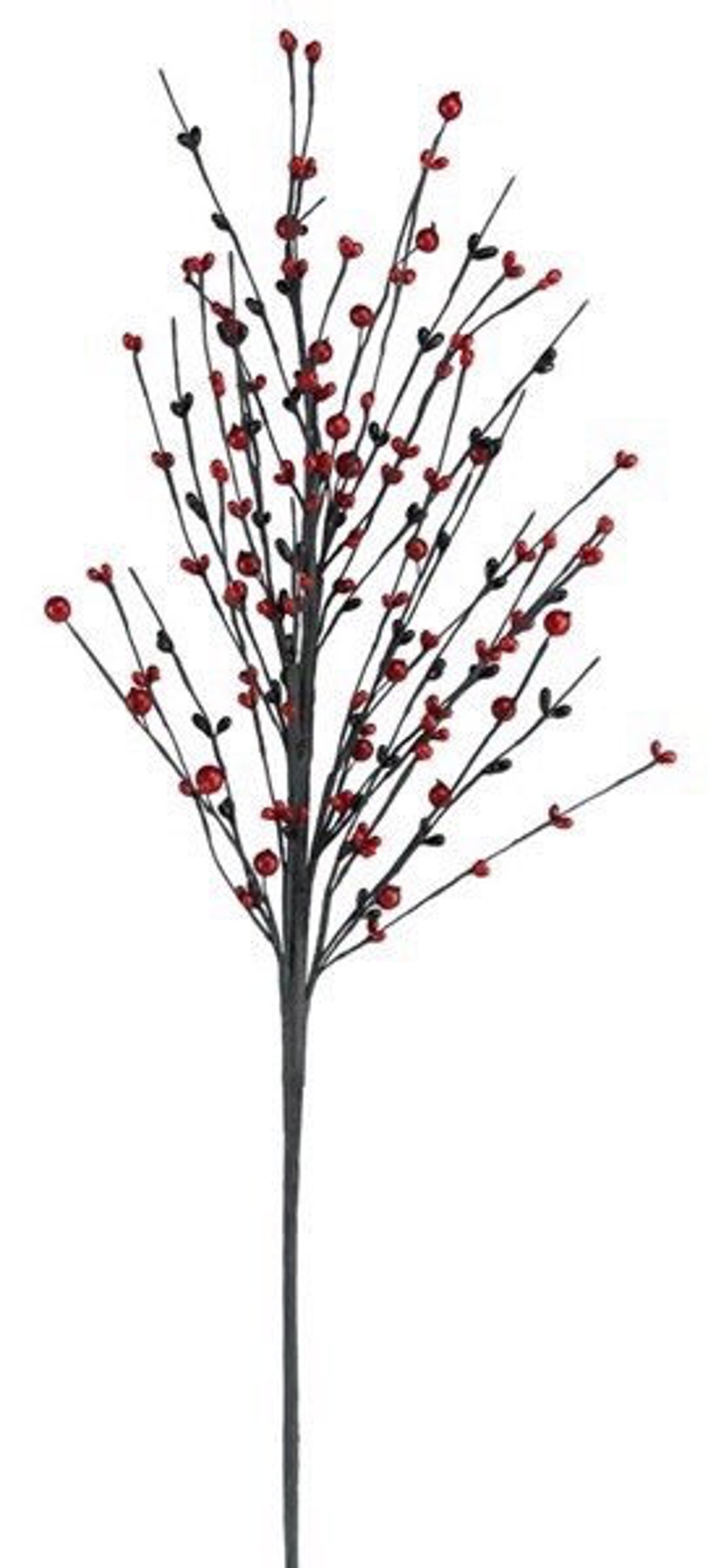 Berry Spray, Berry Pip Spray, Red and Black Berry Pip Spray, Christmas ...