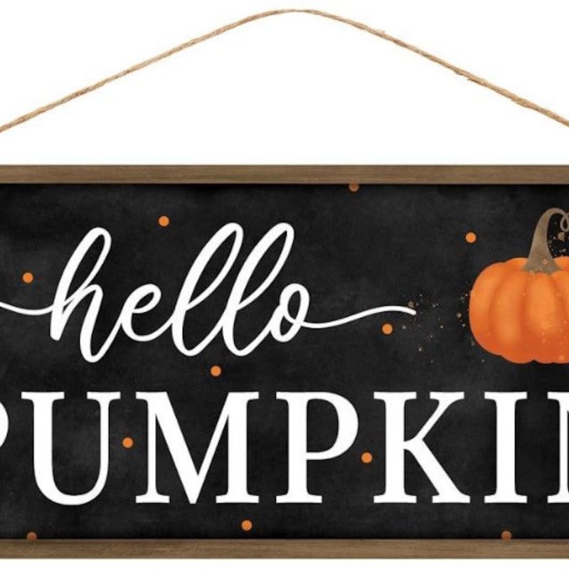 Pumpkin Sign - Etsy