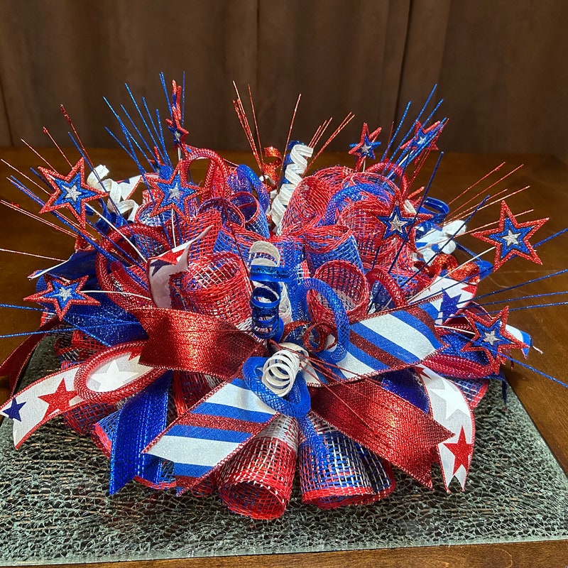 Small July 4 Centerpiece - Etsy