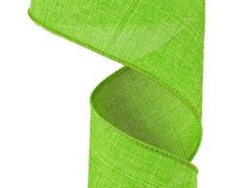 Lime Green Ribbon - Etsy