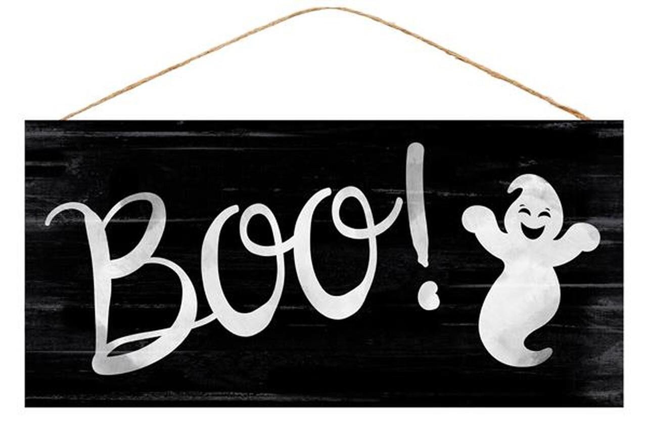 Halloween Sign Ghost Sign Boo Sign Halloween Wreath Sign | Etsy