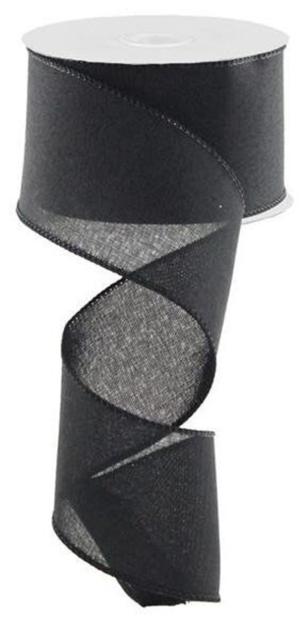 Black Ribbon, Black Royal Burlap Ribbon, Wired Ribbon, 2 1/2", 10 Yard ...