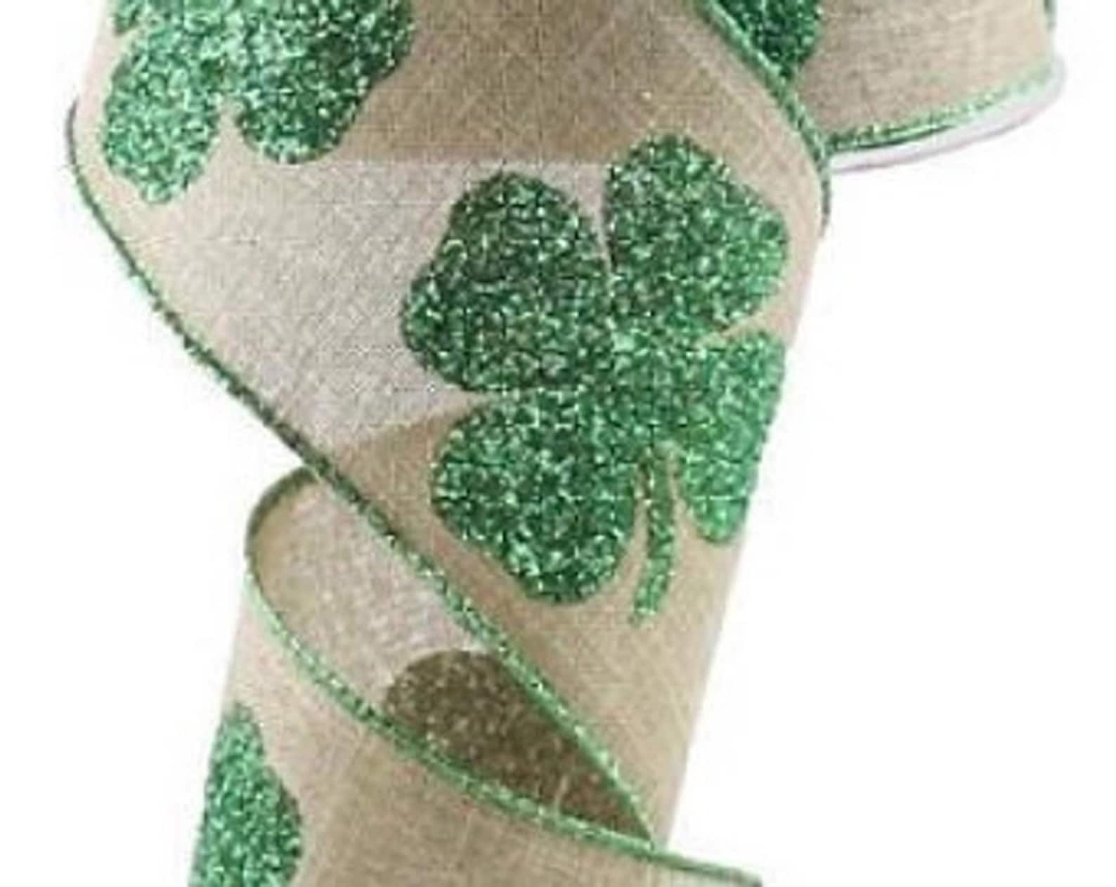 Shamrock Ribbon St. Patrick's Day Ribbon Clover Ribbon - Etsy