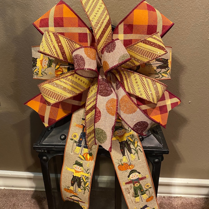 Fall Wreath Bow - Etsy