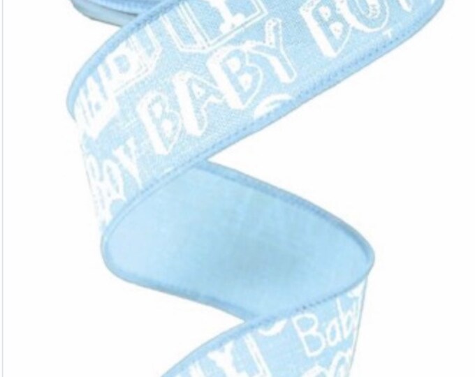 Baby Ribbon, Blue Baby Ribbon, Blue Baby Boy Ribbon, Blue Ribbon, Wired ...