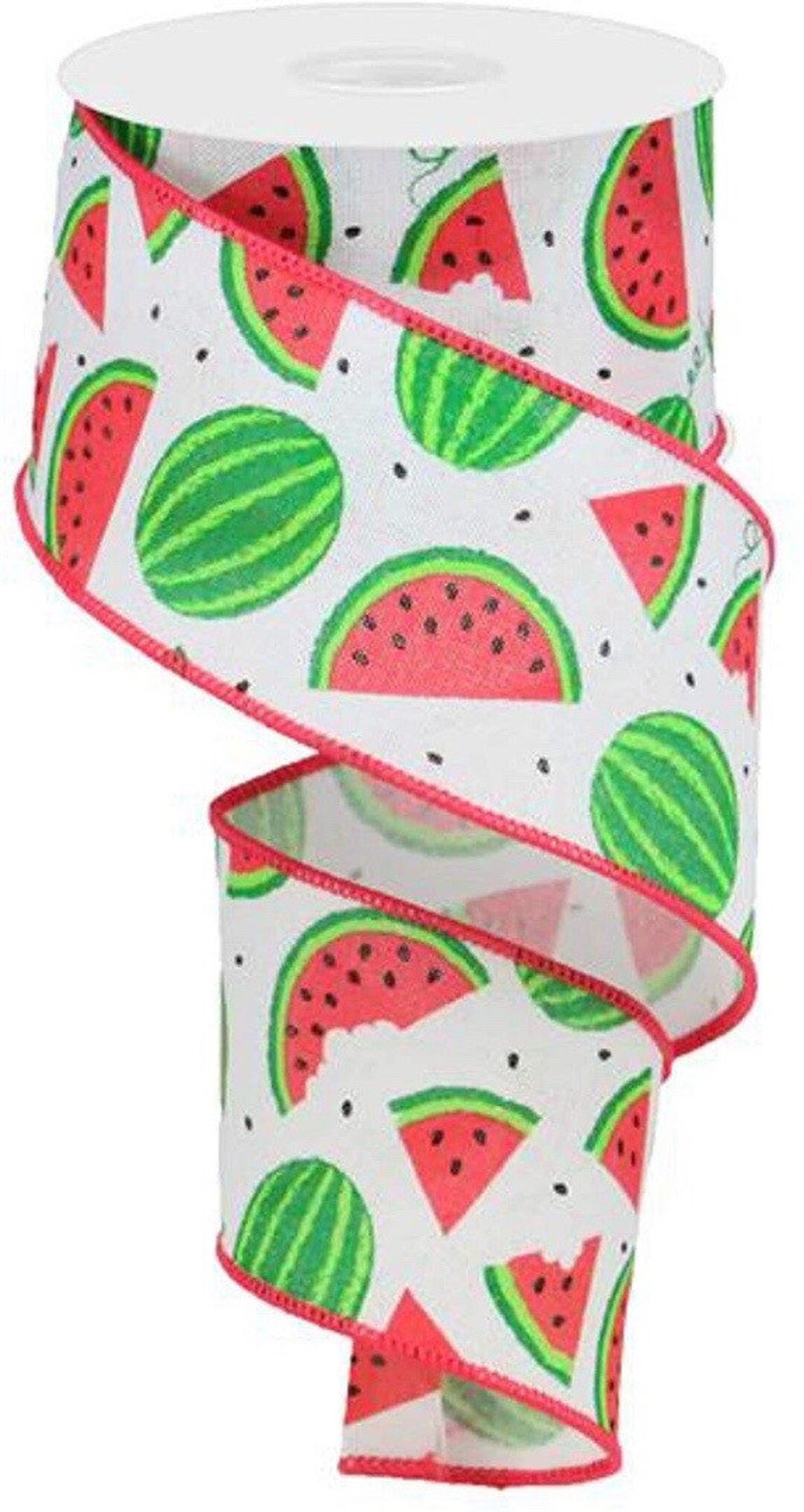 Watermelon Ribbon, Fruit Ribbon, Spring Ribbon, Summer Ribbon, Burlap ...