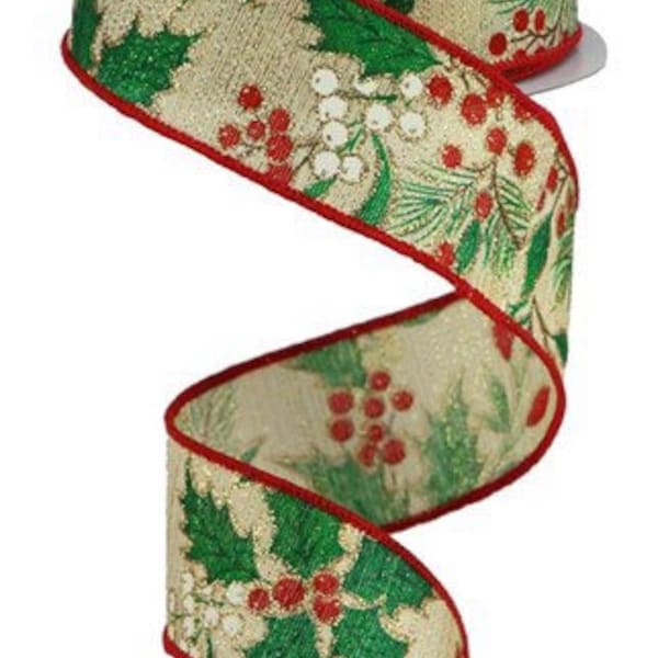 Holly Ribbon - Etsy