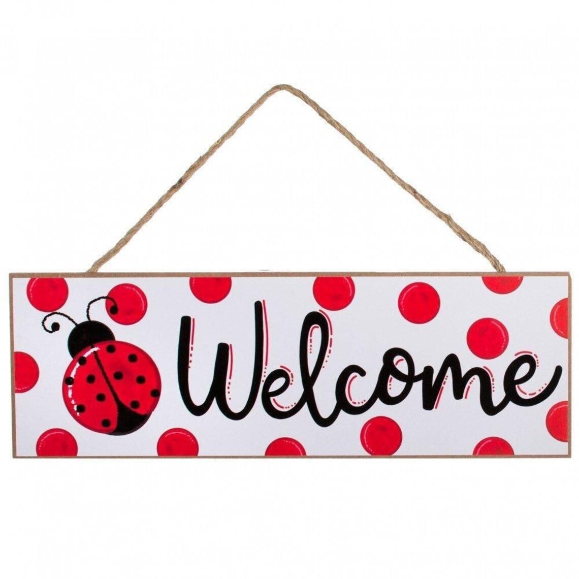 Welcome Sign Lady Bug Sign Lady Bug Welcome Sign Red Polka | Etsy