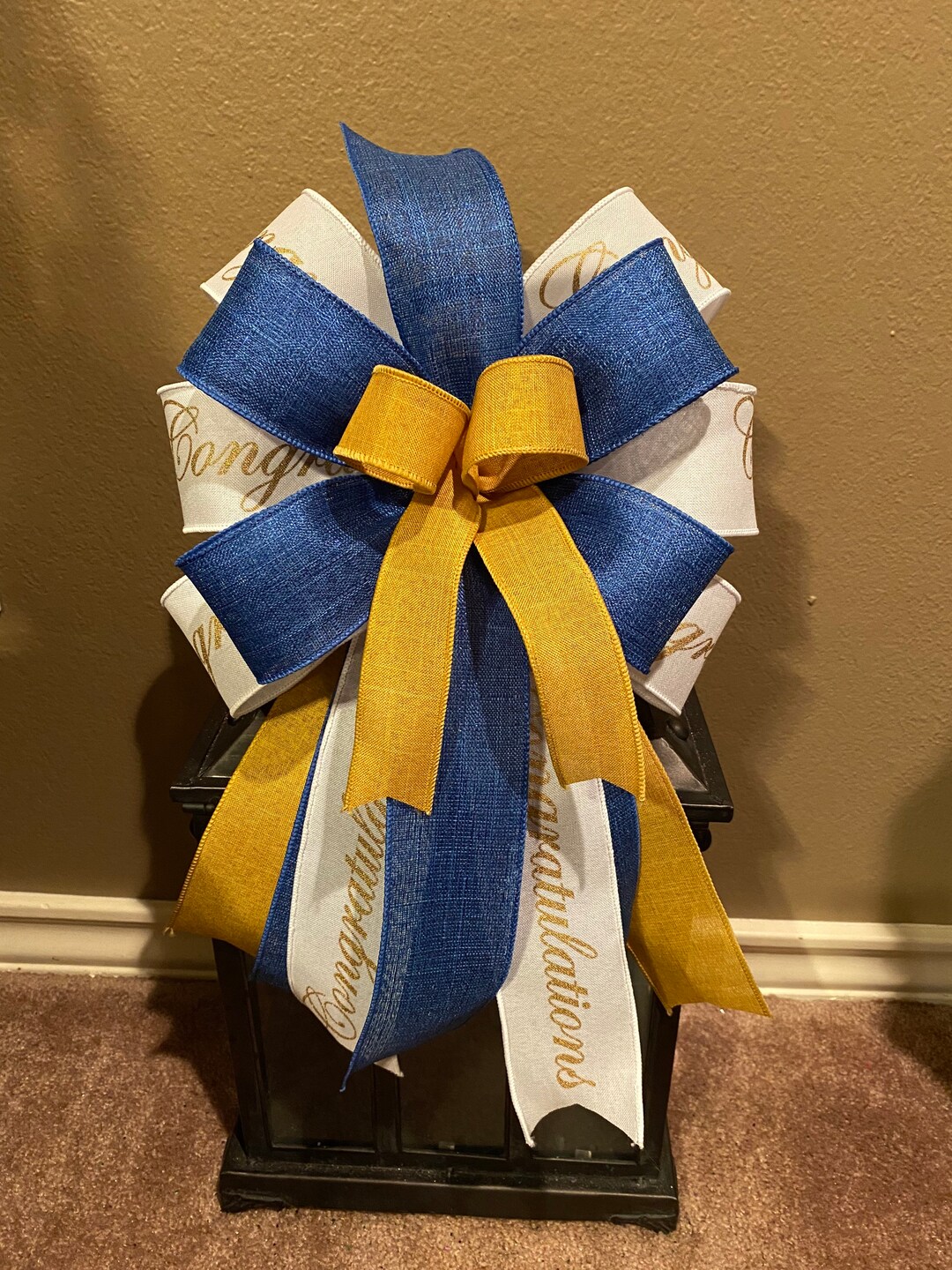 Congratulations Bow, Graduation Bow, Wedding Bow, Wreath Bow, Lantern ...