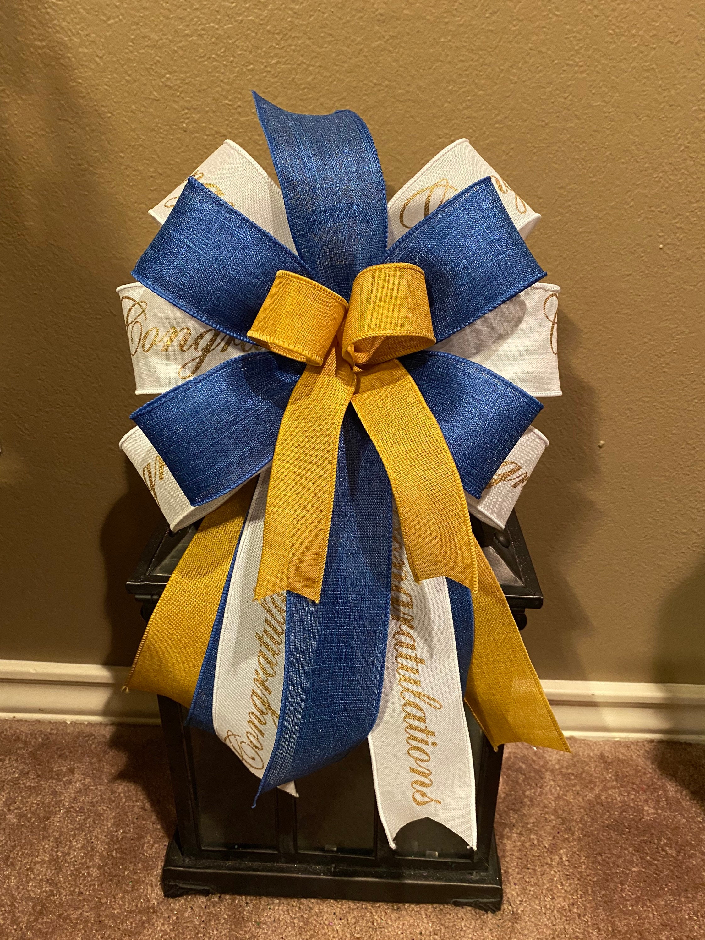 Congratulations Bow Graduation Bow Wedding Bow Wreath Bow | Etsy