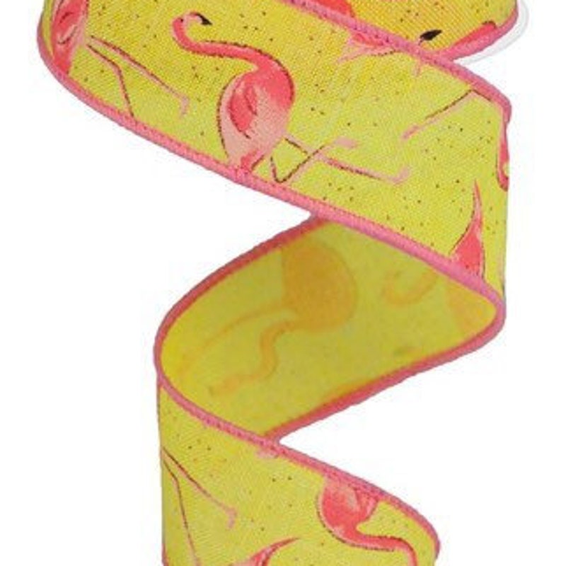 Flamingo Ribbon Wired - Etsy