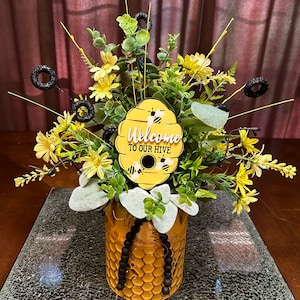 Bee Centerpiece, Be Hive Centerpiece, Spring Centerpiece, Summer ...