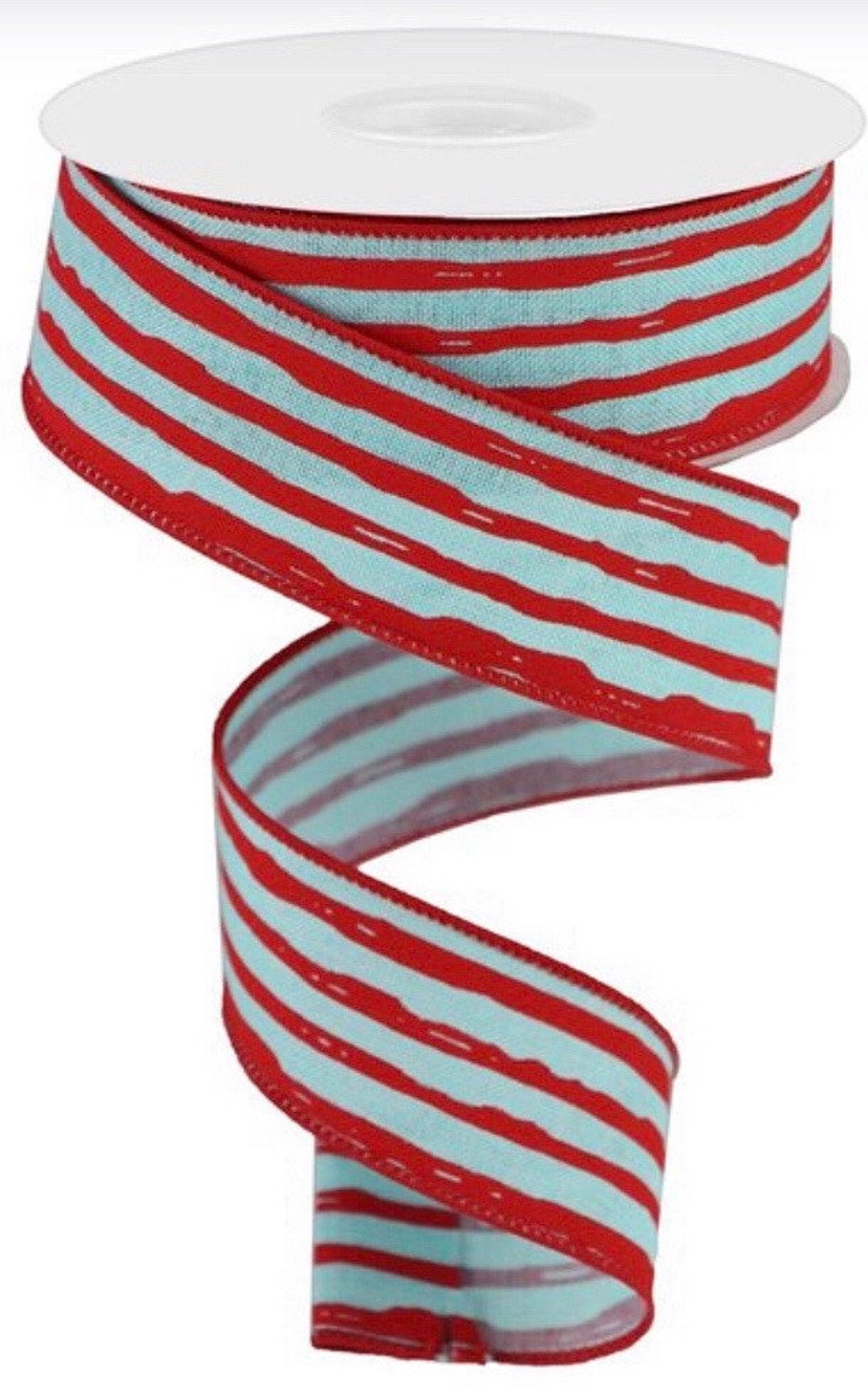 Blue Stripe Ribbon, Red Stripe Ribbon, Blue and Red Stripe Ribbon ...