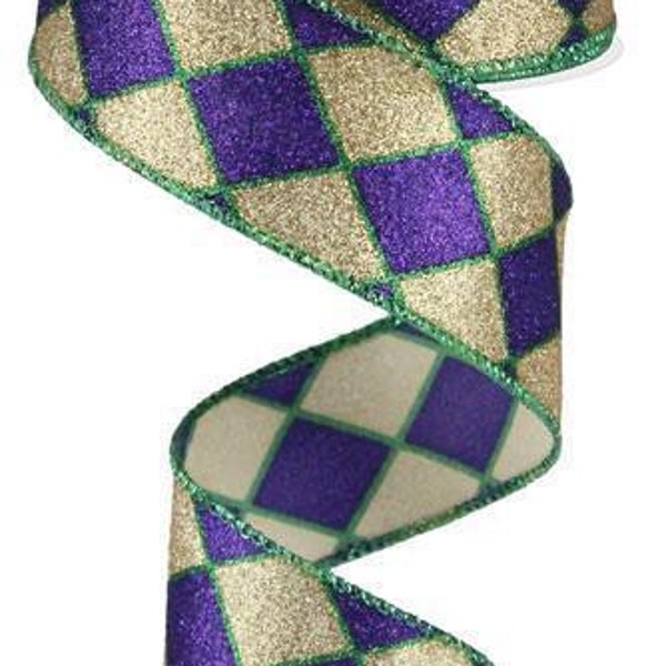 Mardi Gras Ribbon - Etsy
