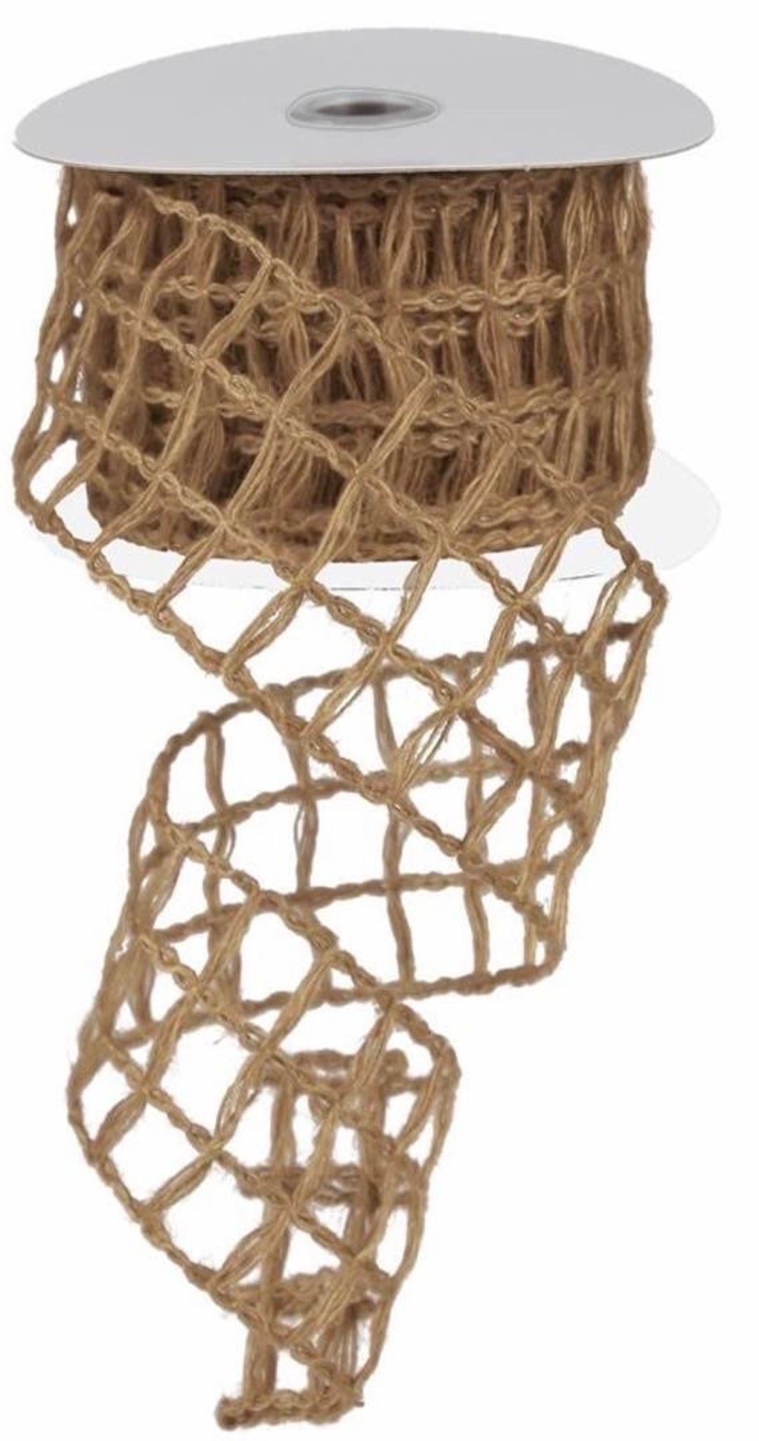 Brown Ribbon, Window Pane Jute Ribbon, Jute Mesh Ribbon, Brown Jute ...