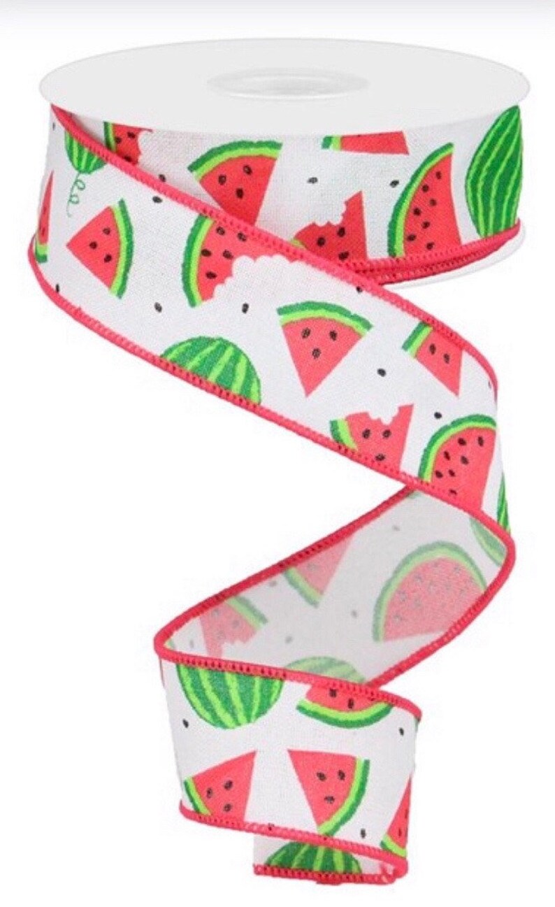 Watermelon Ribbon Fruit Ribbon Spring Ribbon Summer Ribbon - Etsy
