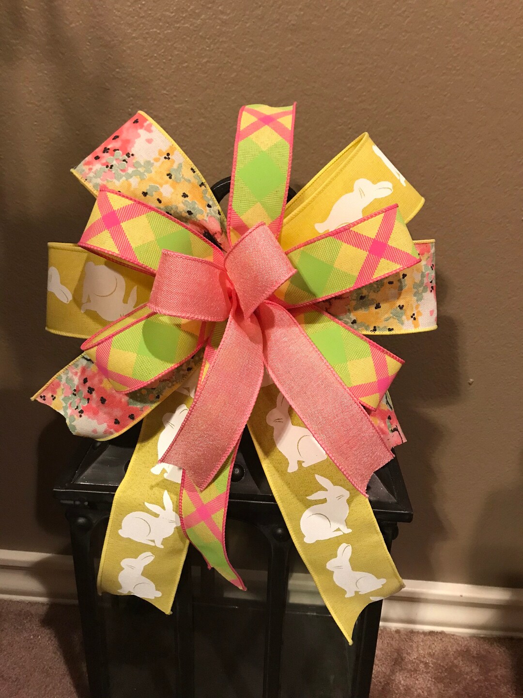 Easter Bow, Easter Egg Bow, Easter Bunny Wreath Bow, Easter Lantern Bow ...