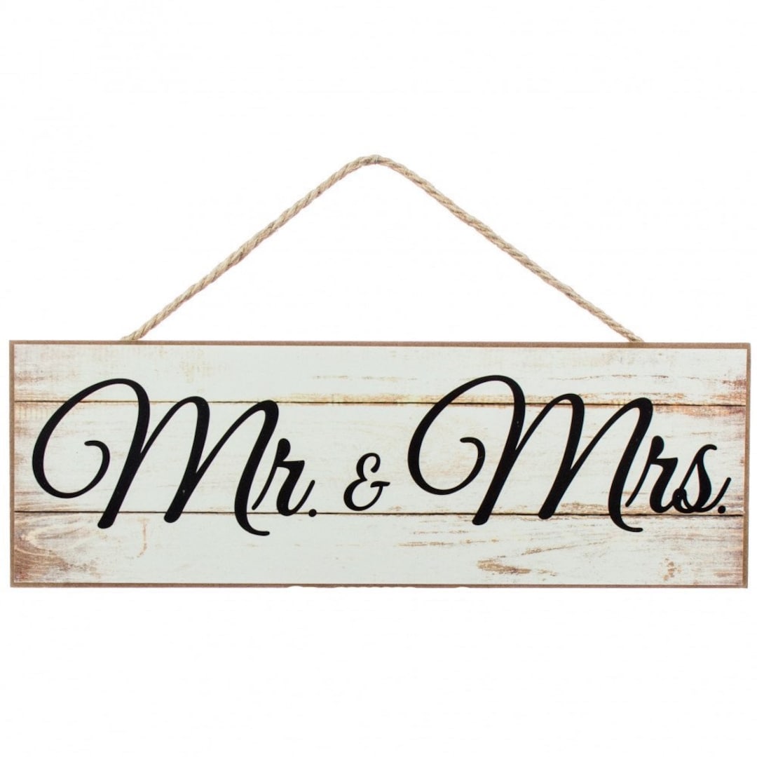 Mr Mrs Sign, Wedding Sign, Bride & Groom Sign, Mr Mrs Reception Sign ...