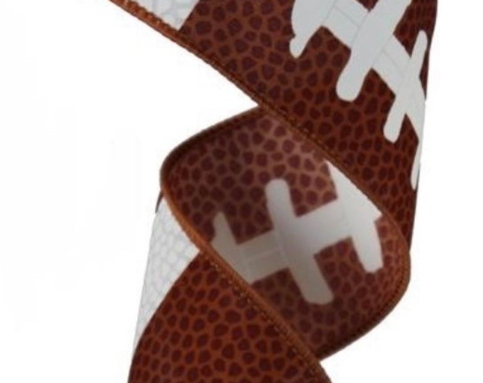 Football Ribbon Football Laces Ribbon Brown Ribbon Sports | Etsy