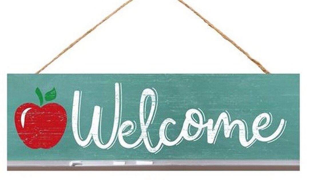Welcome Sign, Teacher Sign, School Sign, School Wreath Sign, Teacher ...