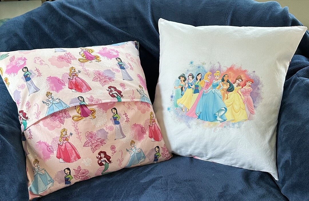 All Your Favorite Princesses Envelope Style Pillow Covers 14”x14” - Etsy
