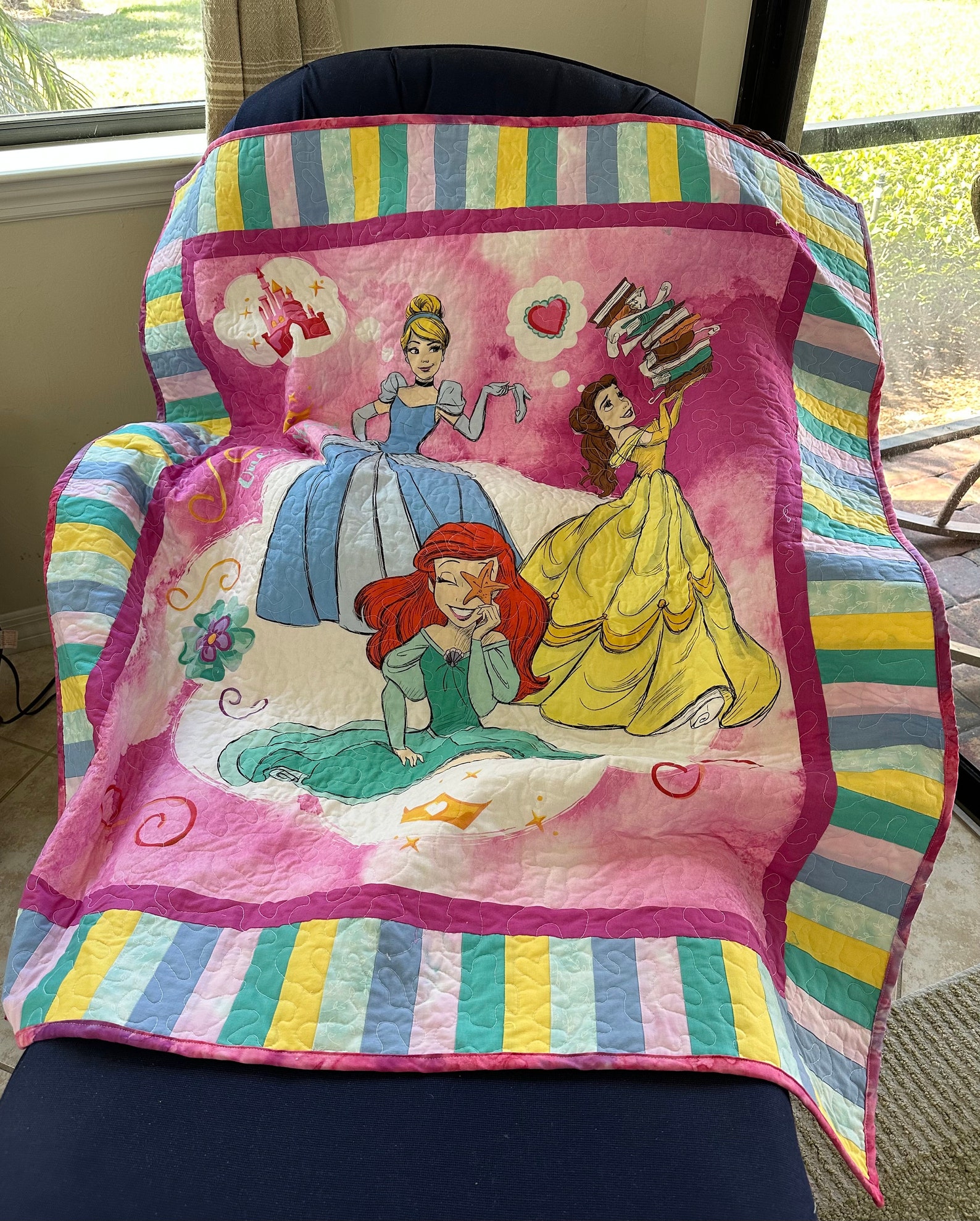 Pretty Princess Quilt 43" X 51" - Etsy