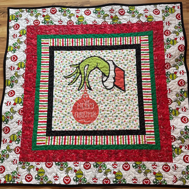 Grinch Quilt Kit - Etsy