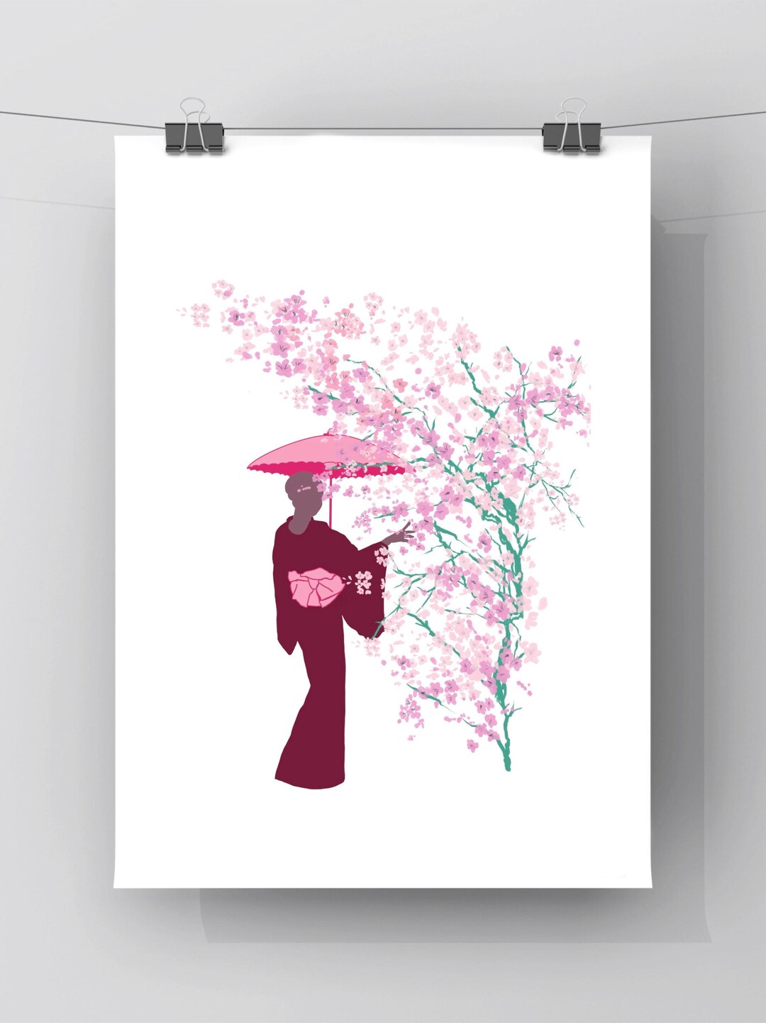 Gracefulbrush 6x9 Glossy Art Print – Feminine Wall Art Gift for Her ...