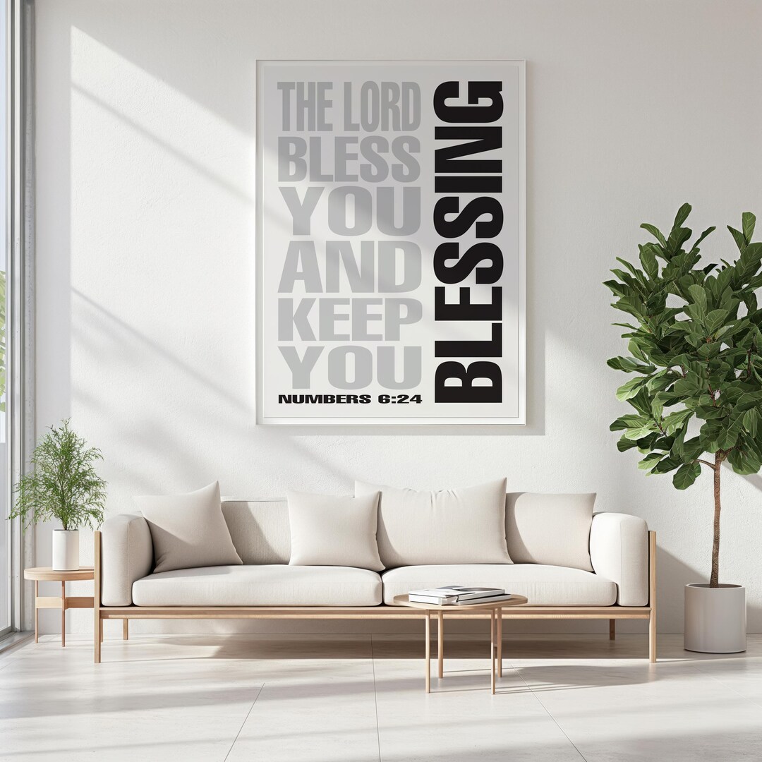 Numbers 6:24 Printable Blessing| the Lord Bless You and Keep You ...