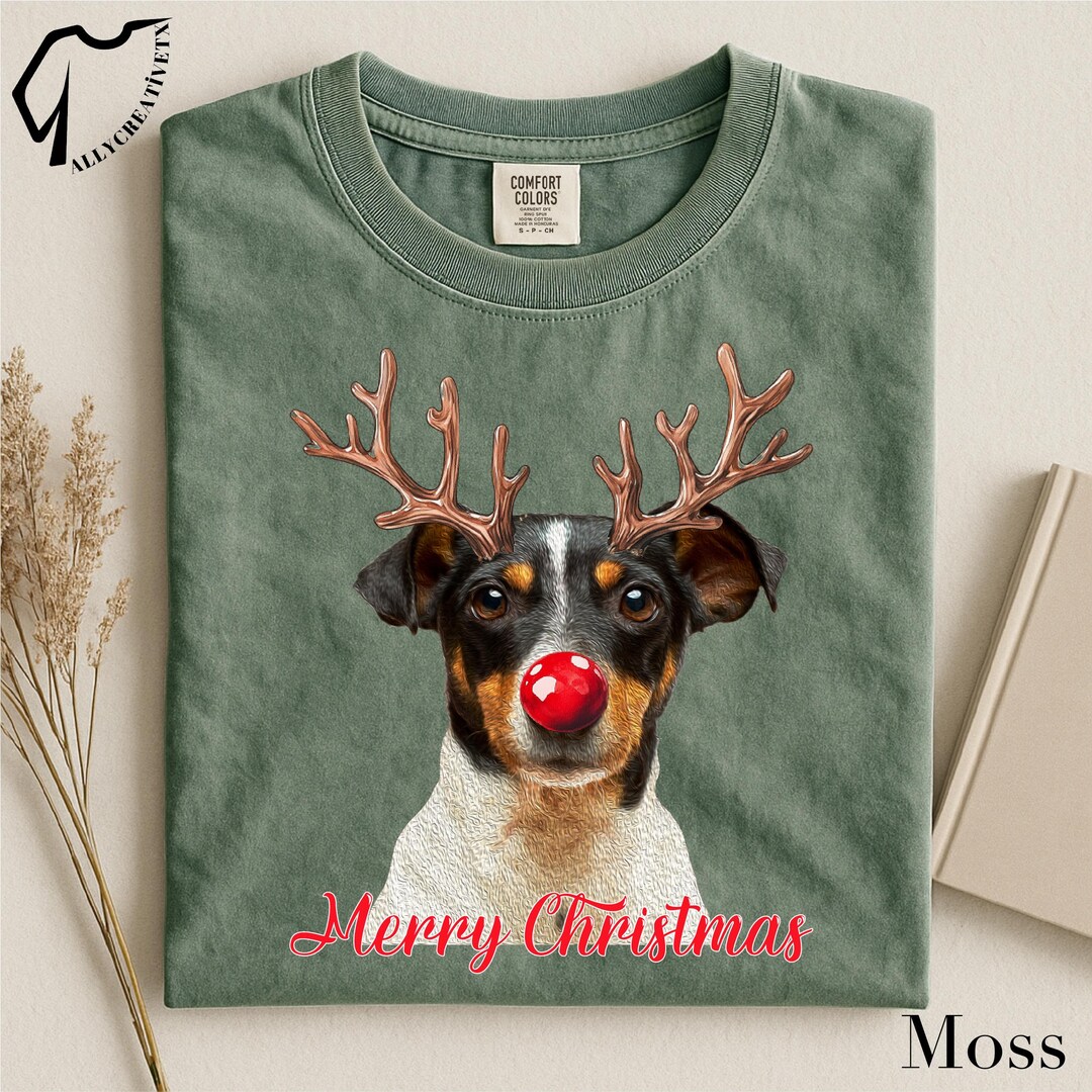 Personalized Photo Pet Christmas Shirt, Christmas Dog T-shirt, Cat Face ...