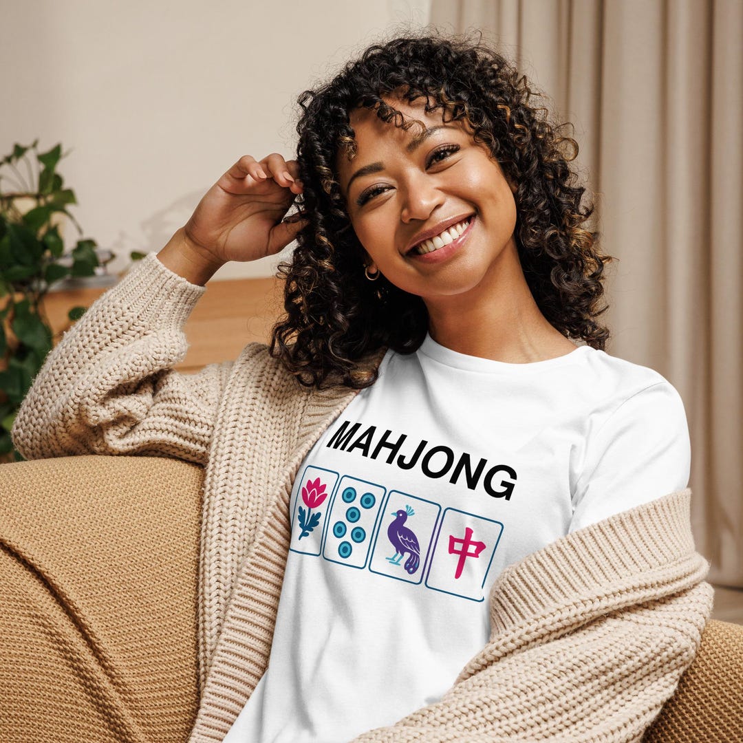Mahjong & Modern Tiles (women's Fitted Tee) - Etsy