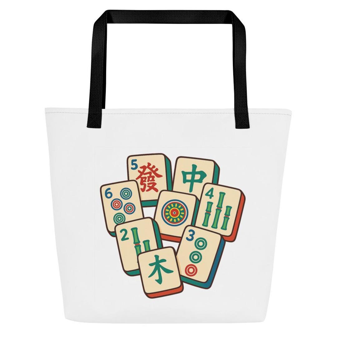 Mahjong Tiles (large Tote Bag) - Etsy