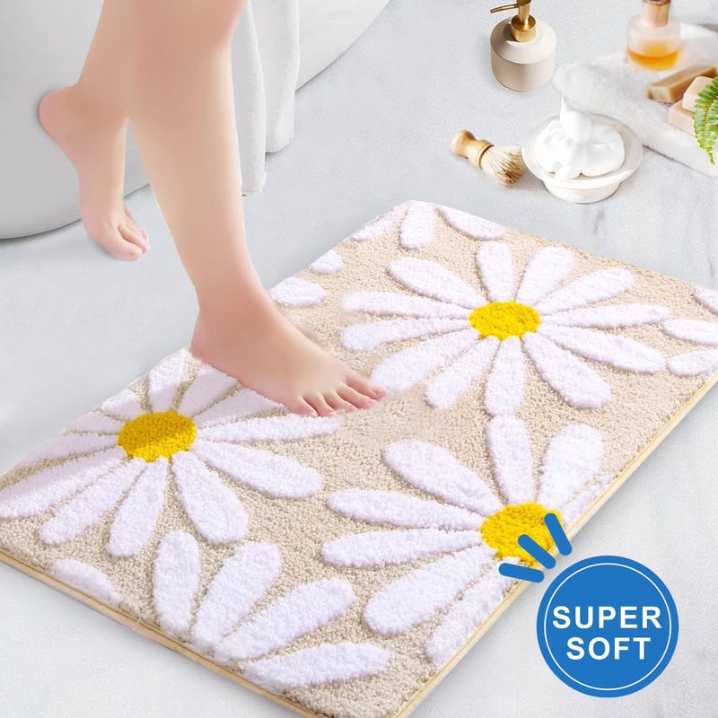 Daisy Bath Mat - Etsy
