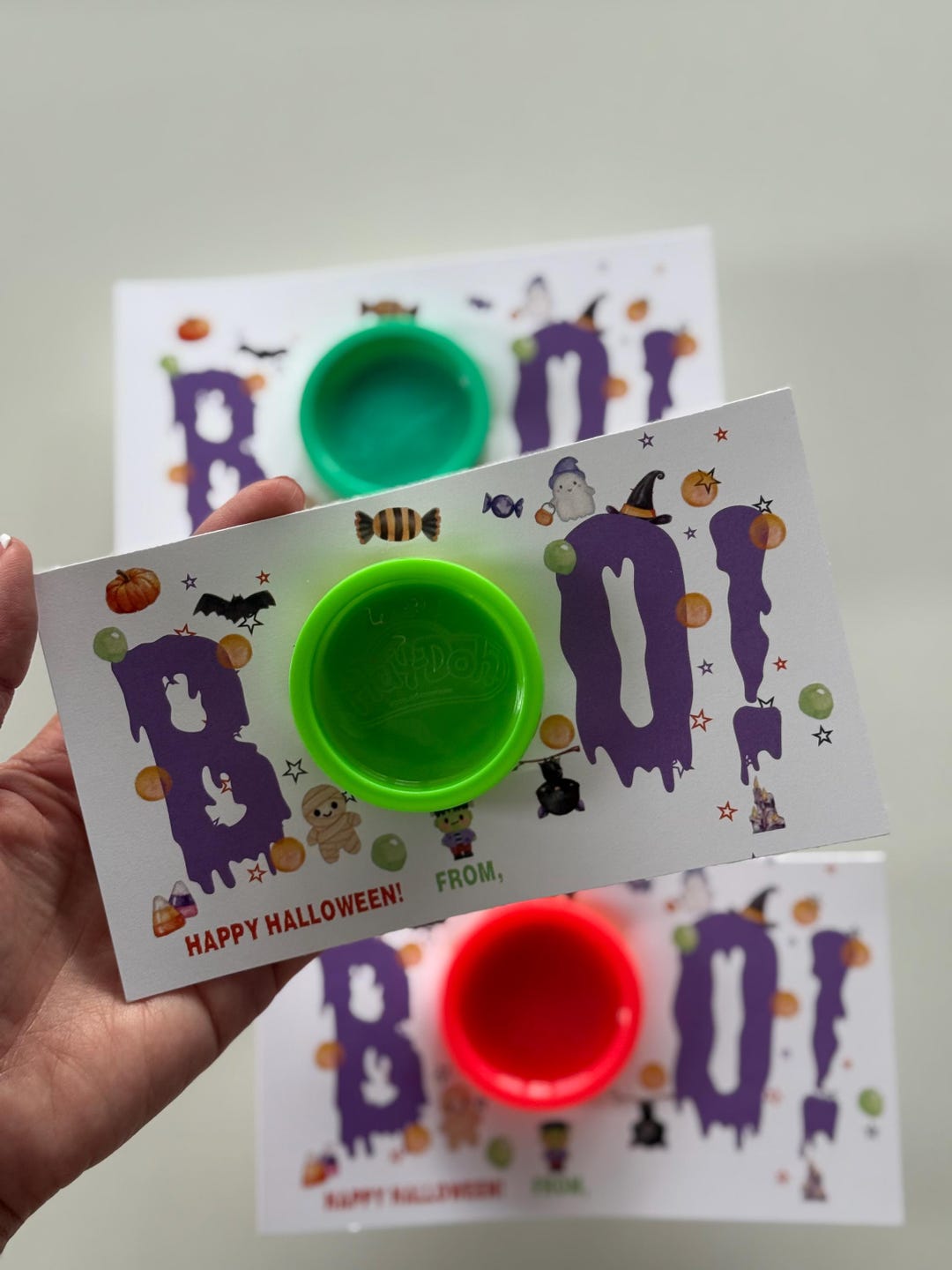 Play-doh Halloween Tag: Printable Non-candy Treat (instant Download) - Etsy