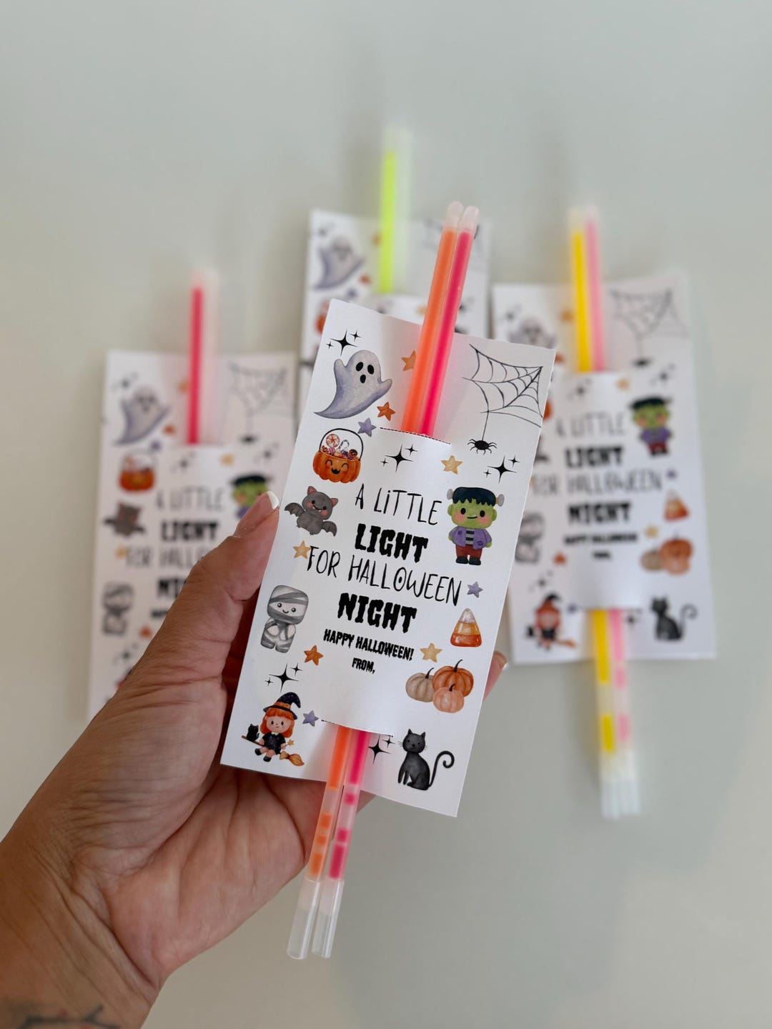 Glow Stick Halloween Tag – 'A Little Light for Halloween Night' Tag ...