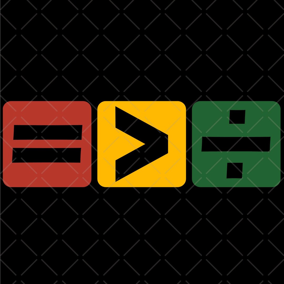 Equality is Greater Than Division PNG, Math Symbols Unity Juneteenth ...