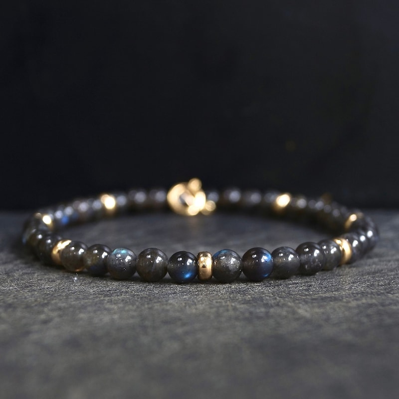 Labradorite Bracelet - Etsy